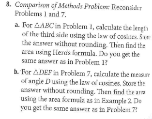 Solved #1 find area of ABC when a=5ft, b=9ft, and c=14 | Chegg.com