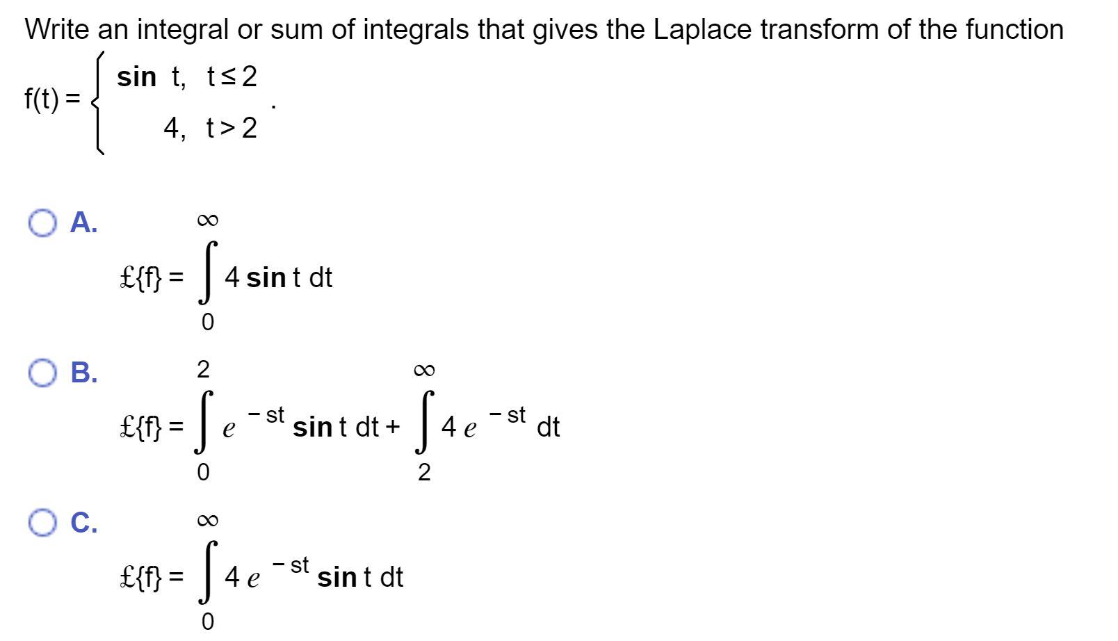 Solved Write an integral or sum of integrals that gives the | Chegg.com
