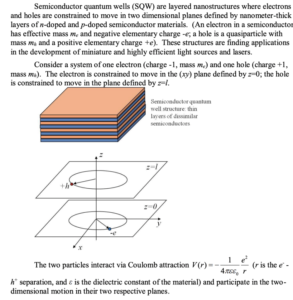 Semiconductor quantum wells (SQW) are layered | Chegg.com