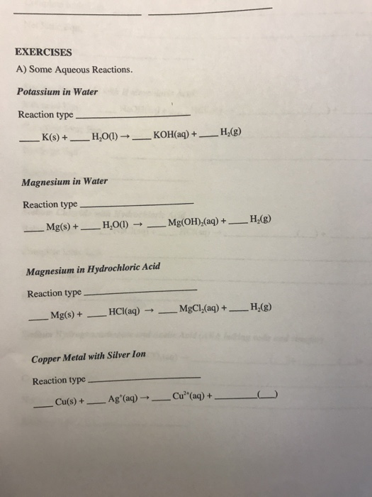 Potassium In Water Reaction