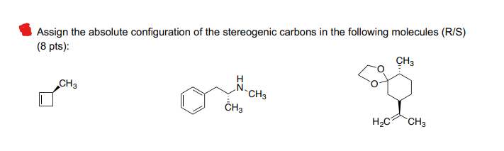 Solved Assign the absolute configuration of the stereogenic | Chegg.com