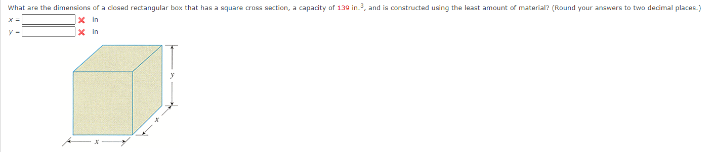 Solved What are the dimensions of a closed rectangular box | Chegg.com