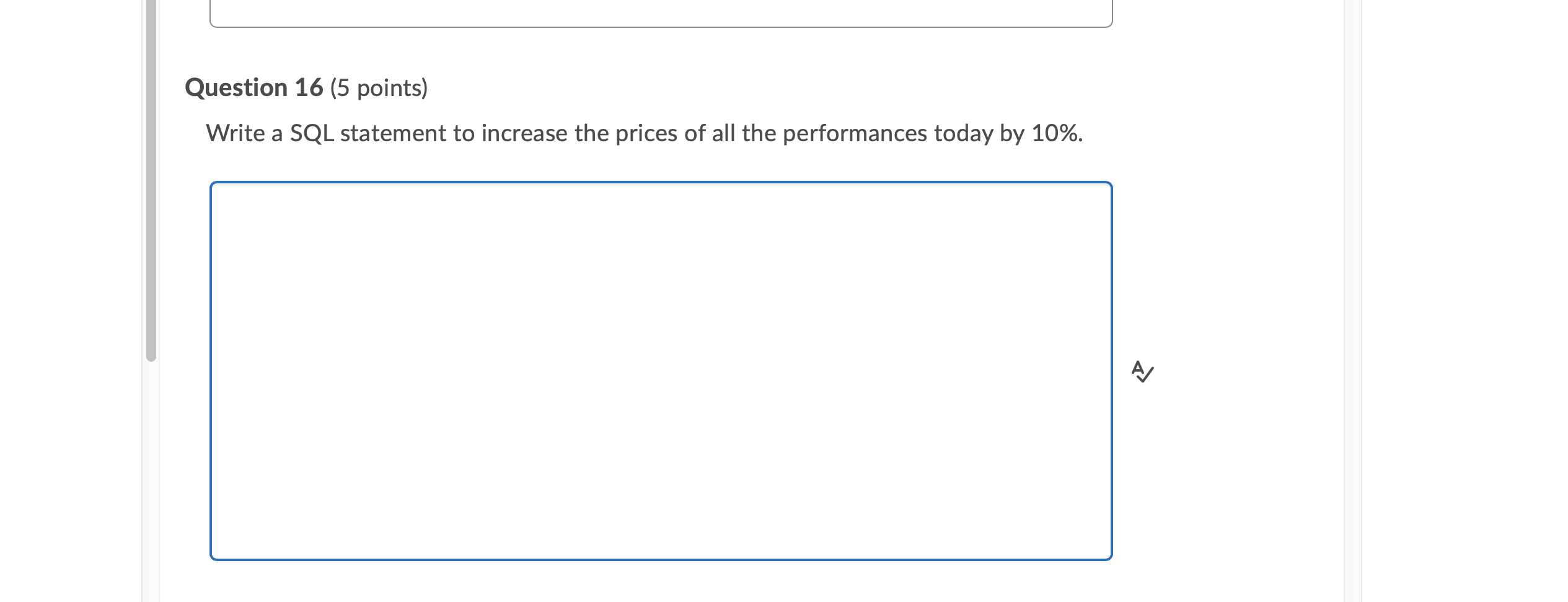 Solved Art Performance Database Consider the following | Chegg.com