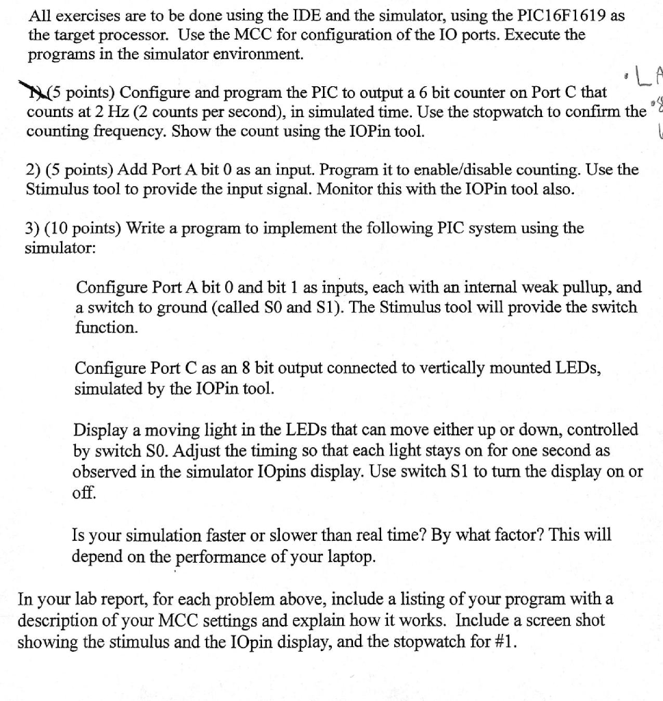 All exercises are to be done using the IDE and the | Chegg.com