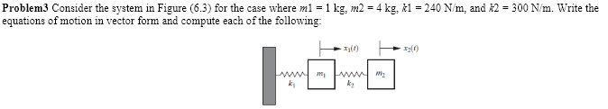 Solved = Problem4 Use modal analysis to calculate the | Chegg.com