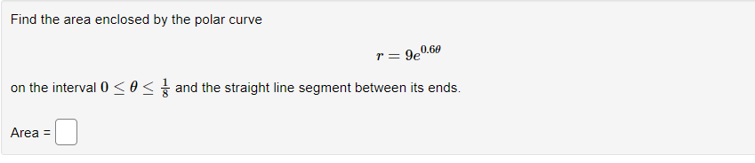 Solved Find the area inside one leaf of the rose: r=5sin(6θ) | Chegg.com