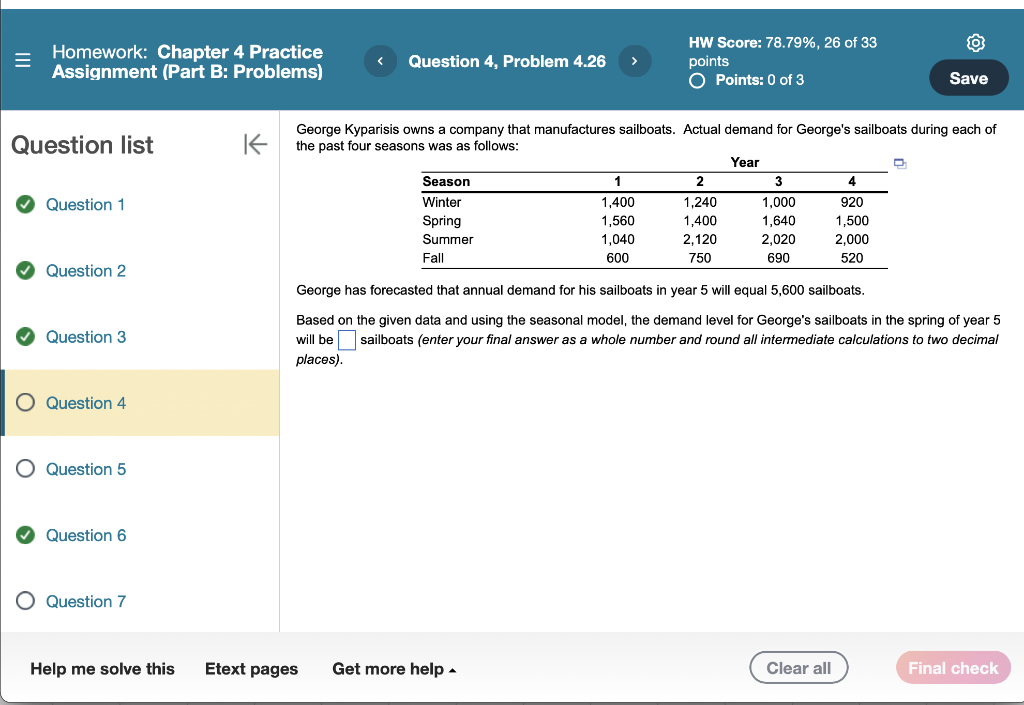 Solved Question 1 Question 2 George has forecasted that | Chegg.com