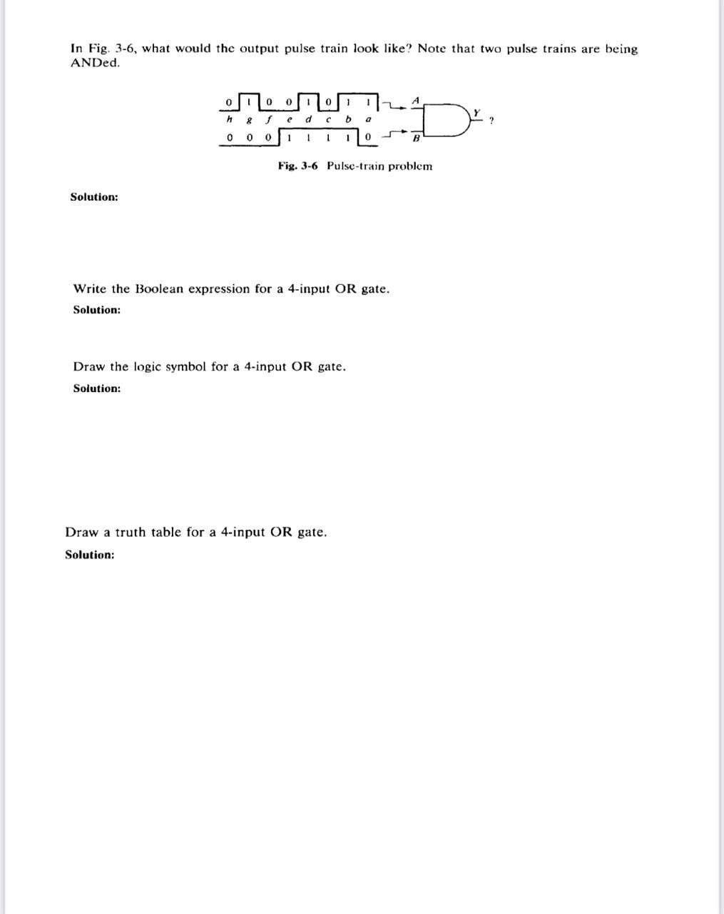 Solved In Fig. 3-6, what would the output pulse train look | Chegg.com