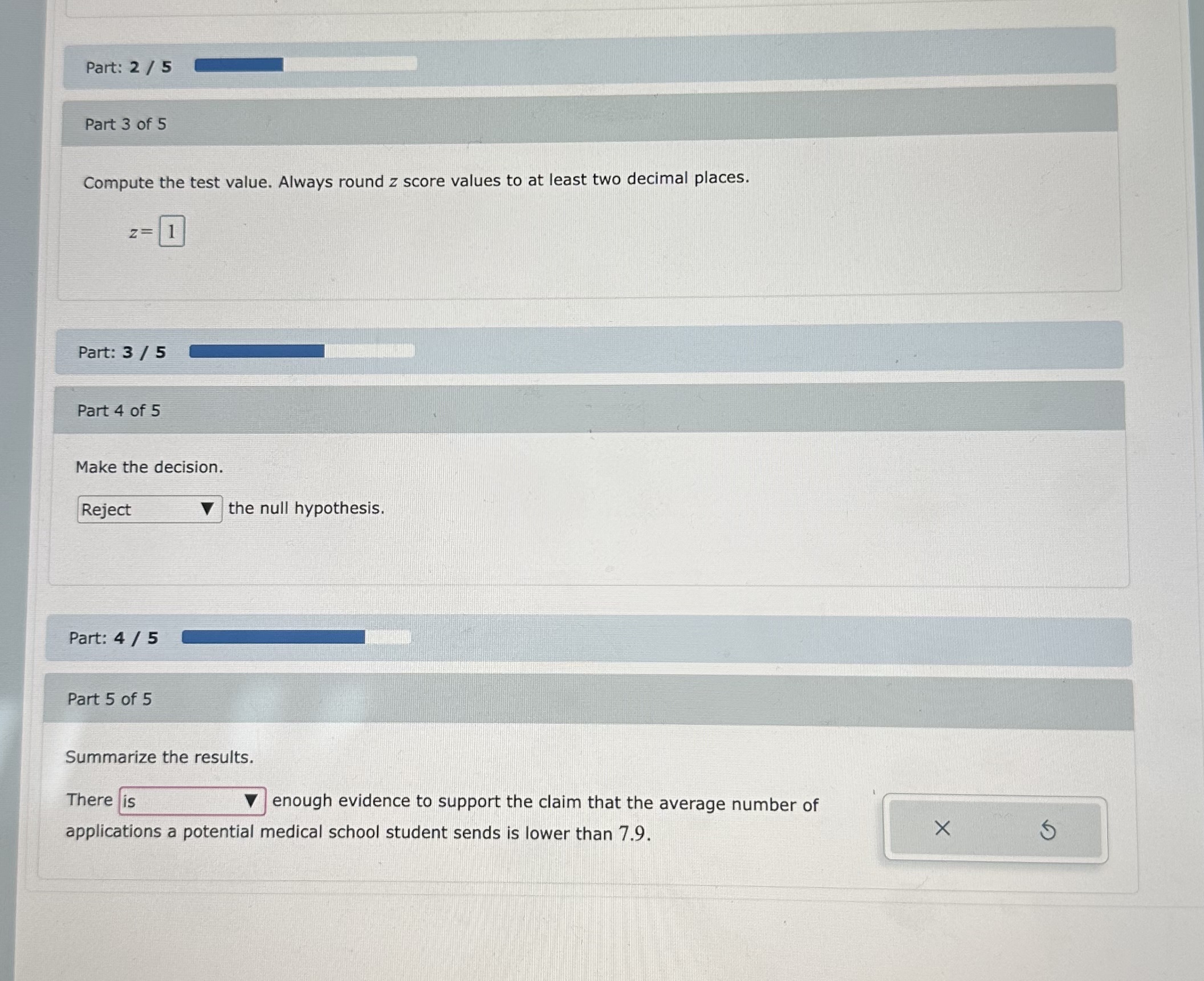 Solved Medical School Applications A medical college dean | Chegg.com