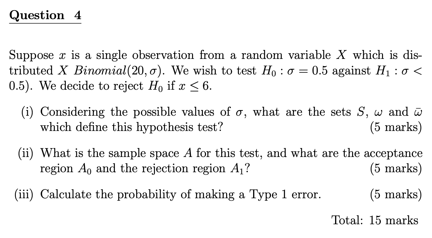 Solved Suppose x is a single observation from a random | Chegg.com
