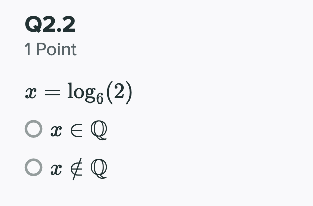 Solved 5 Points For each subquestion below, indicate whether | Chegg.com