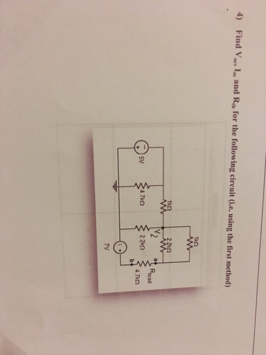 Solved 4 Find Voc, Isc and Rth for the following circuit | Chegg.com
