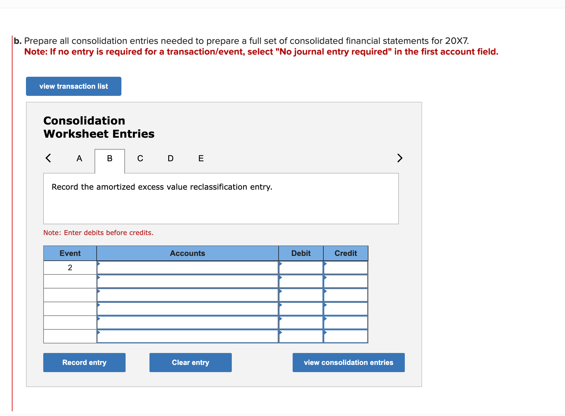 Prepare all consolidation entries needed to prepare a | Chegg.com