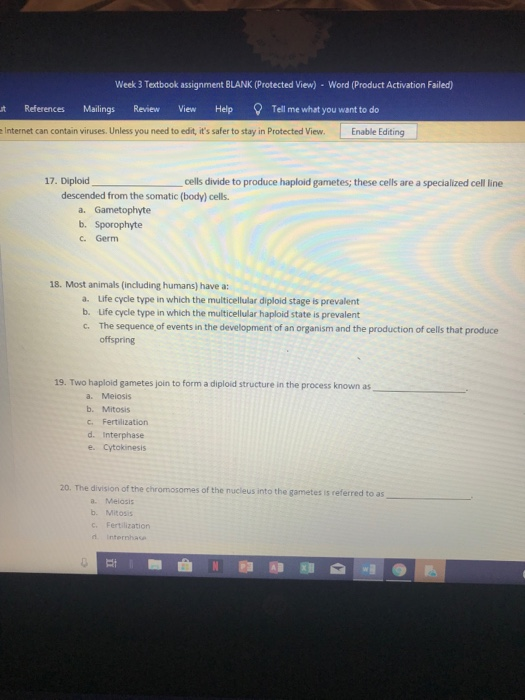 Solved Week 3 Textbook assignment BLANK (Protected View) - | Chegg.com