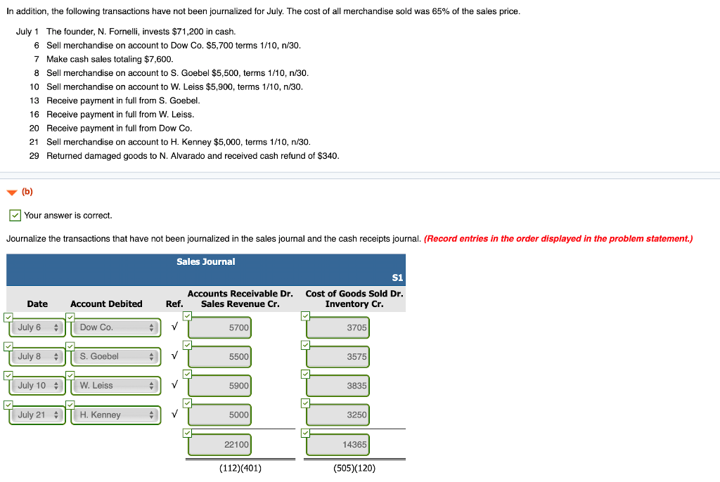 Solved Problem 7-5A (Part Level Submission) Selected | Chegg.com