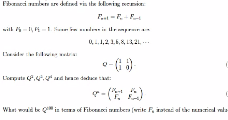 Solved Fibonacci numbers are defined via the following | Chegg.com