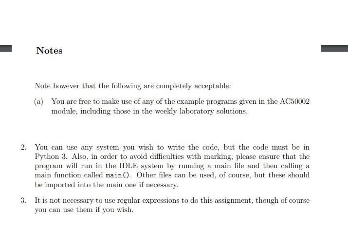 Solved Notes Note however that the following are completely | Chegg.com