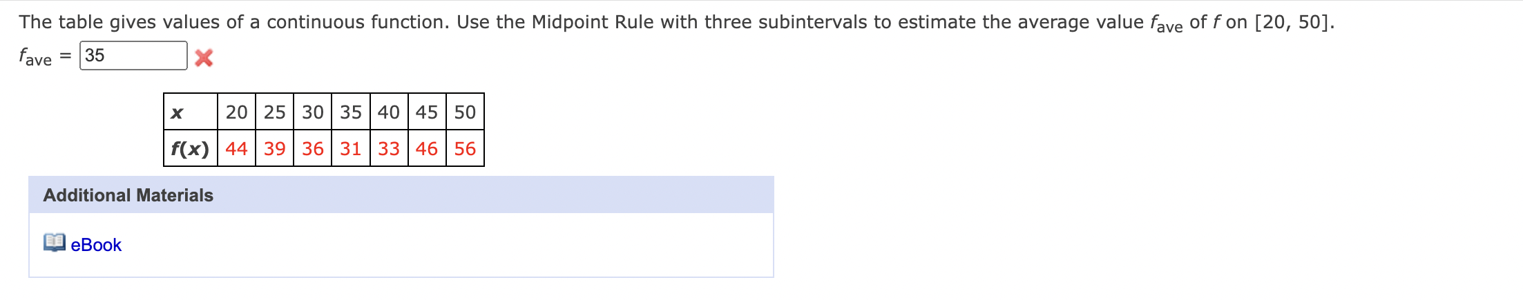 Solved The table gives values of a continuous function. Use | Chegg.com