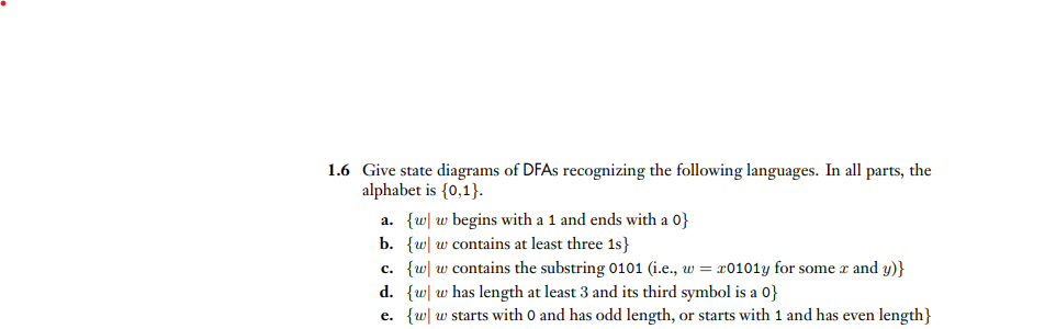 Solved A 1.1 The following are the state diagrams of two | Chegg.com