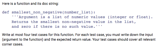 Solved Here is a function and its doc string: def | Chegg.com