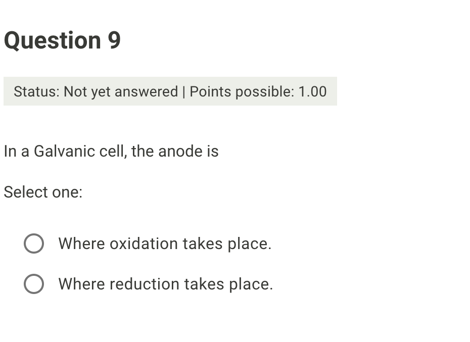 Solved Status: Not yet answered | Points possible: 1.00 In a | Chegg.com