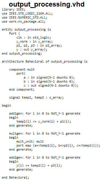 Solved Create generic VHDL code for an artificial neural | Chegg.com