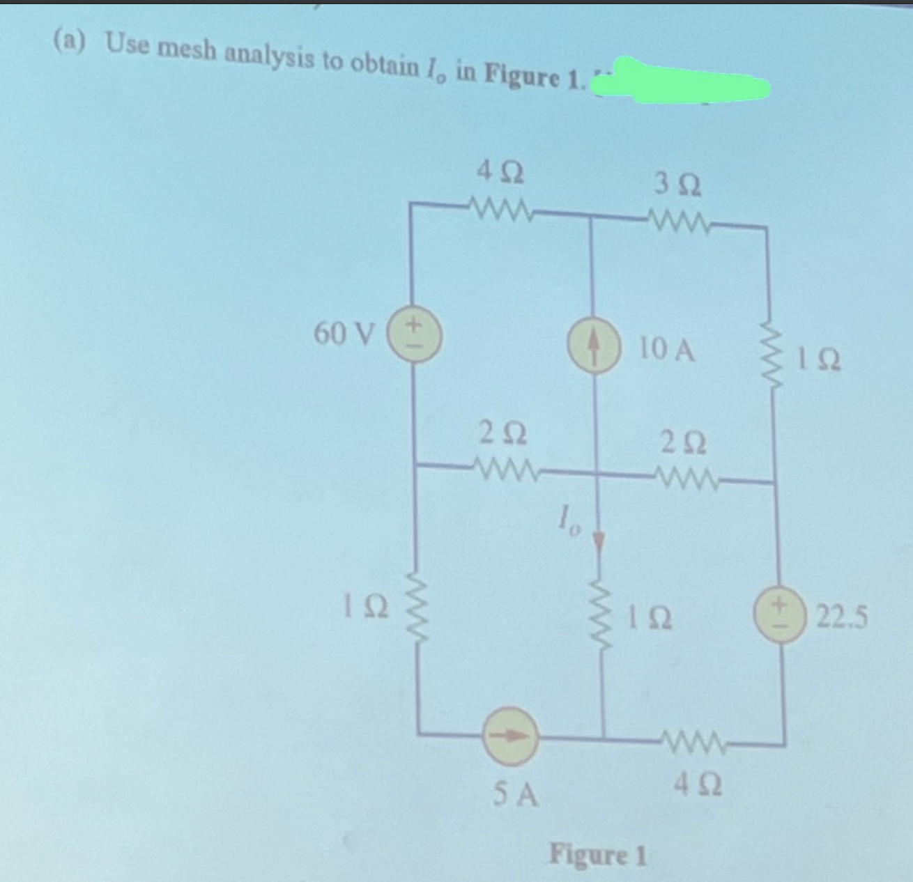 Solved (a) ﻿Use mesh analysis to obtain I0 ﻿in Figure | Chegg.com