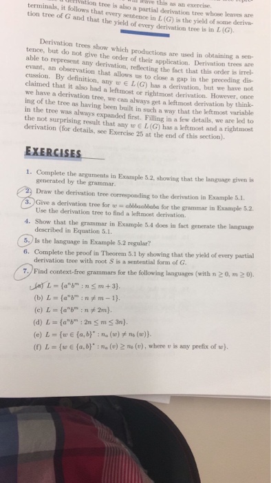 Solved Derivation trees show which productions are used in | Chegg.com