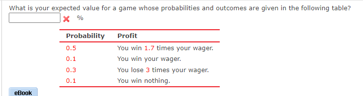 Solved What is your expected value for a game whose | Chegg.com