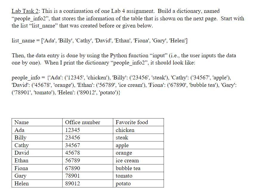Solved Lab Task 2: This is a continuation of one Lab 4 | Chegg.com