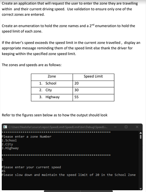 Solved Create an application that will request the user to | Chegg.com