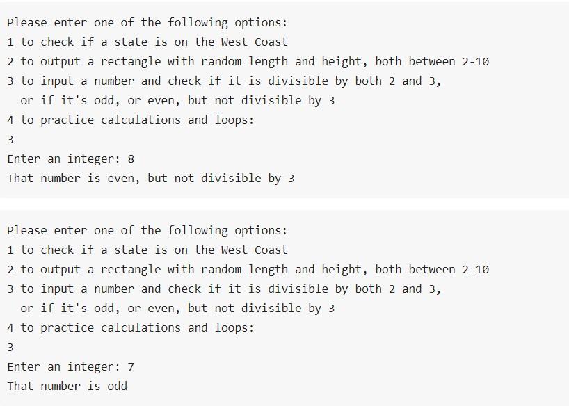Solved Finish the below program to make it work as shown in | Chegg.com