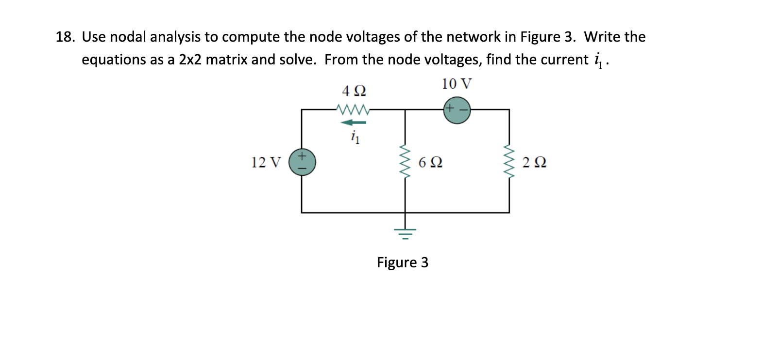 Solved 18. Use nodal analysis to compute the node voltages | Chegg.com