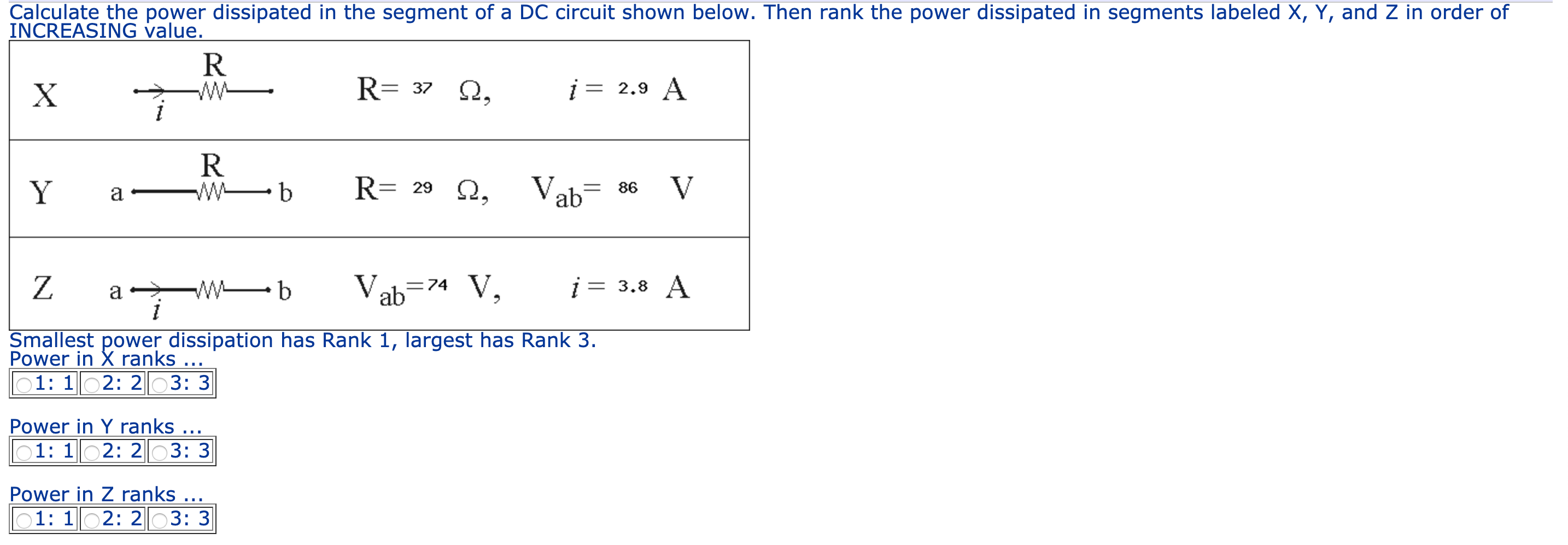 Solved Calculate the power dissipated in the segment of a DC | Chegg.com
