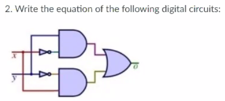 Solved 2. Write the equation of the following digital | Chegg.com