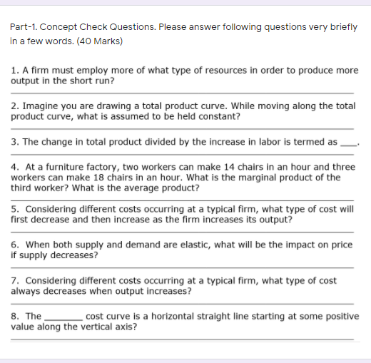 Solved Part-1. Concept Check Questions. Please answer | Chegg.com