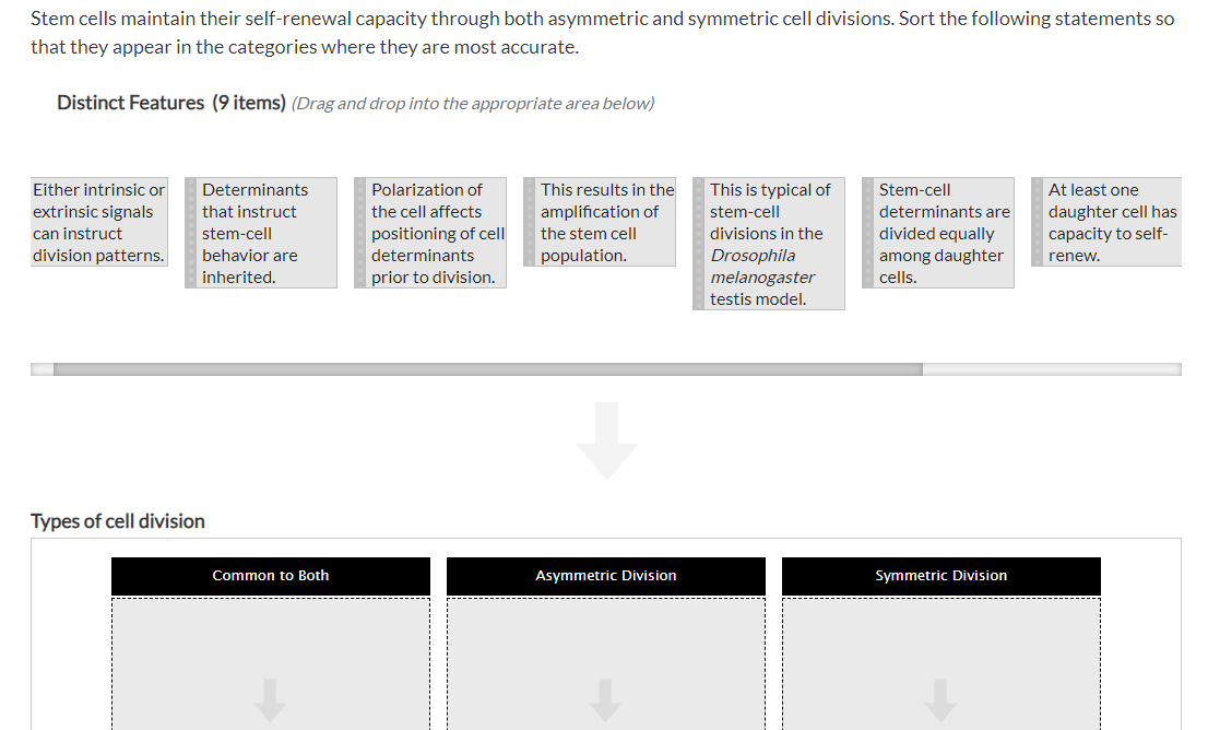 Solved Stem cells maintain their self-renewal capacity | Chegg.com