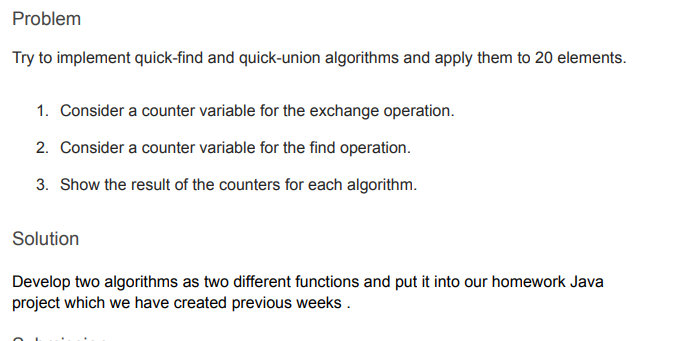 Solved Solution Develop two algorithms as two different | Chegg.com