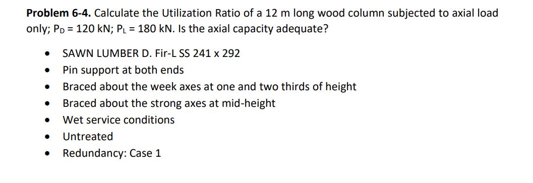 Solved Problem 6-4. Calculate the Utilization Ratio of a 12 | Chegg.com