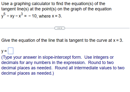 Solved Use a graphing calculator to find the equation(s) of | Chegg.com
