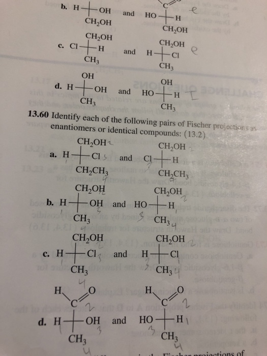 Solved b. HOH and HO-H CH2OH CH,OH CH20H CH2OH c. CH and HC | Chegg.com