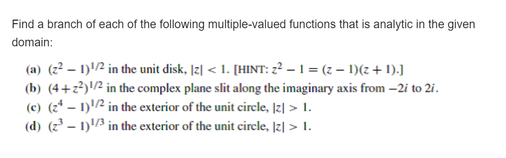 Find a branch of each of the following | Chegg.com
