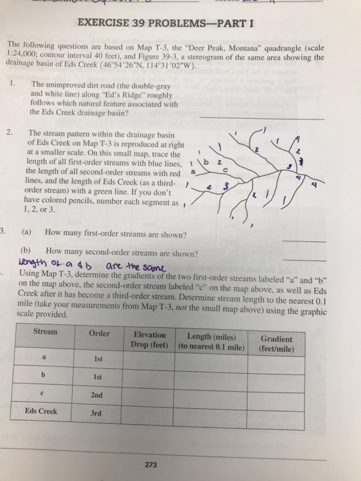 Solved EXERCISE 39 PROBLEMS-PART I The following questions | Chegg.com
