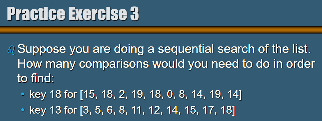 Solved Practice Exercise 3 o Suppose you are doing a | Chegg.com
