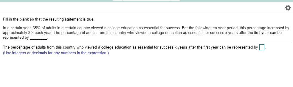 Solved Fill in the blank so that the resulting statement is | Chegg.com