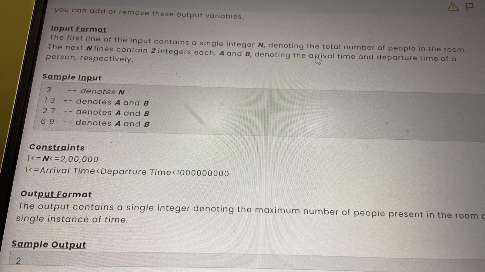 Solved Array Operations: Maximum number of people in the | Chegg.com
