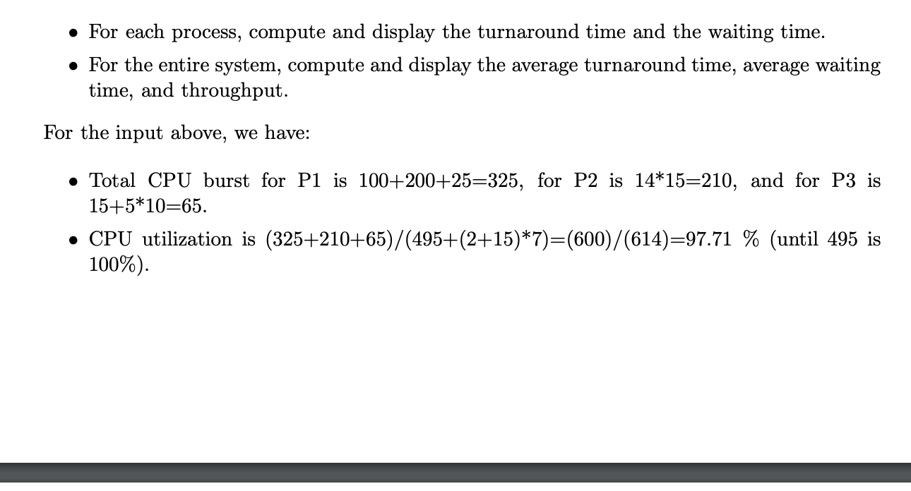 3. (60 marks) Write a CPU scheduler using the First | Chegg.com