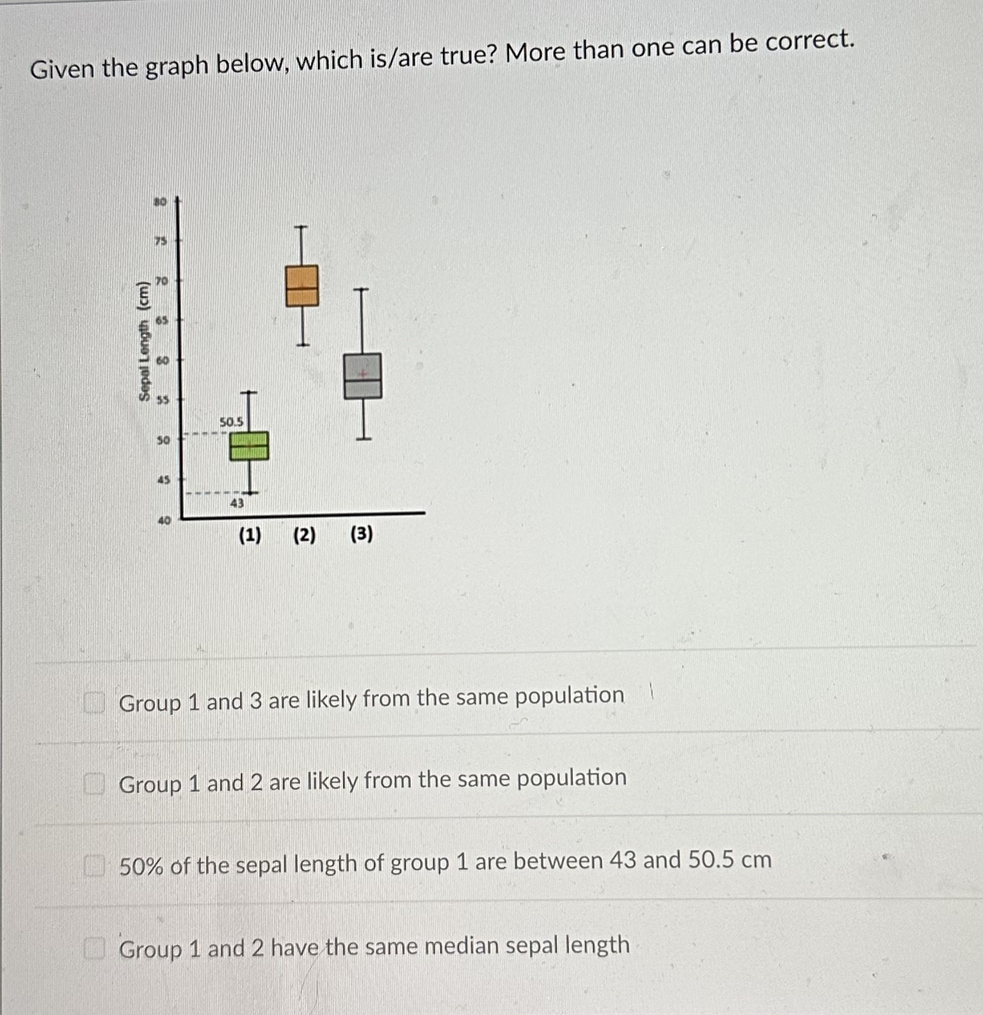 Solved Given the graph below, which is/are true? More than | Chegg.com
