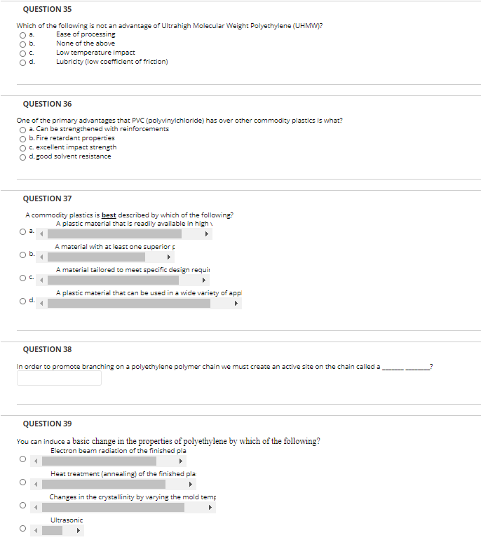 Solved QUESTION 35 Which of the following is not an | Chegg.com
