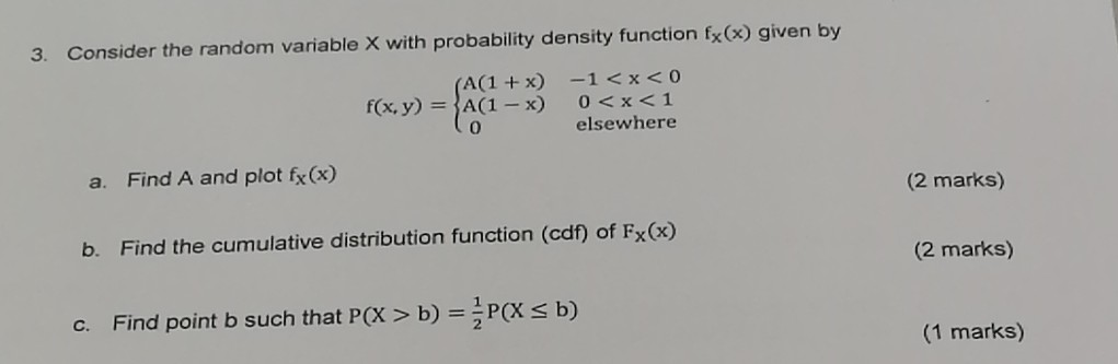 Solved Consider the random variable X with probability | Chegg.com